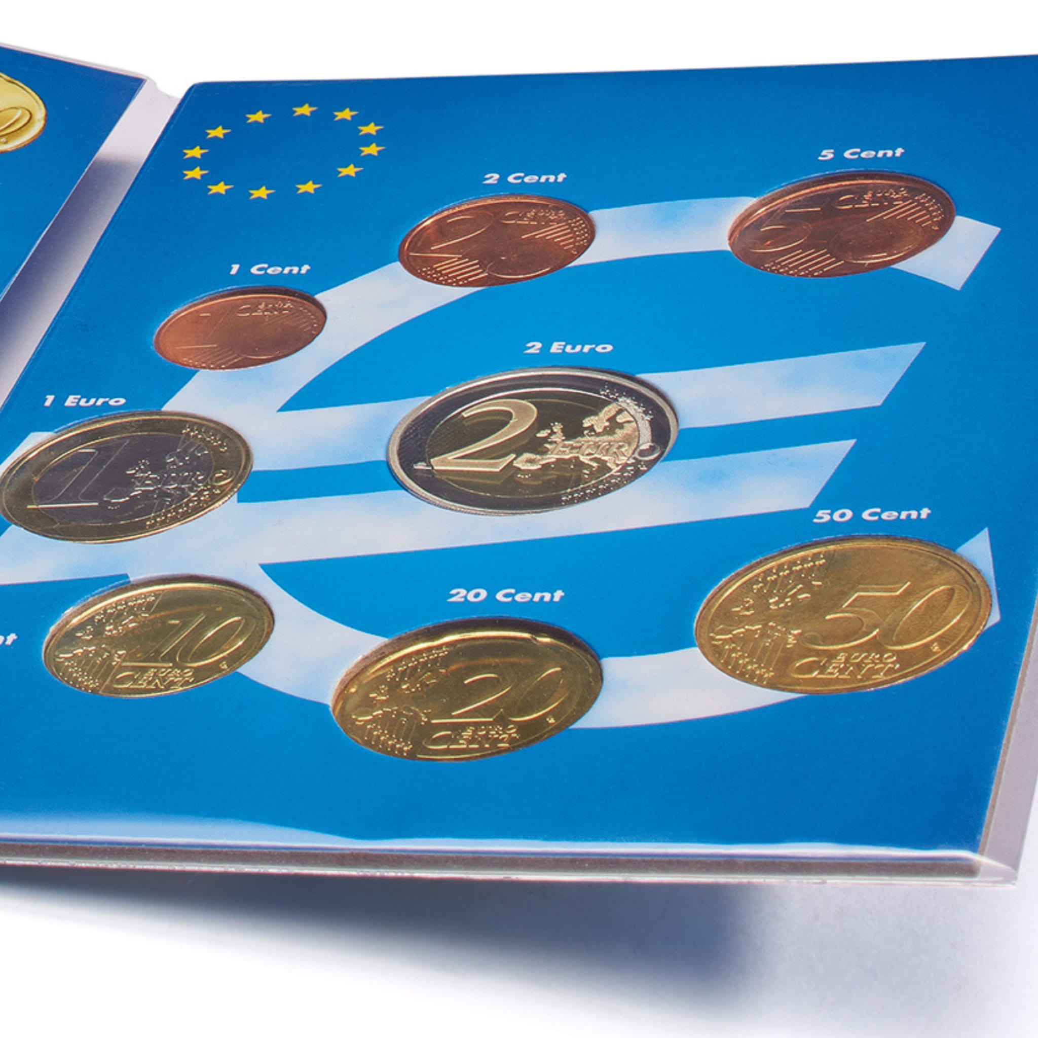 Karta na zestaw monet Euro mini album na monety od 1 centa do 2 euro ...